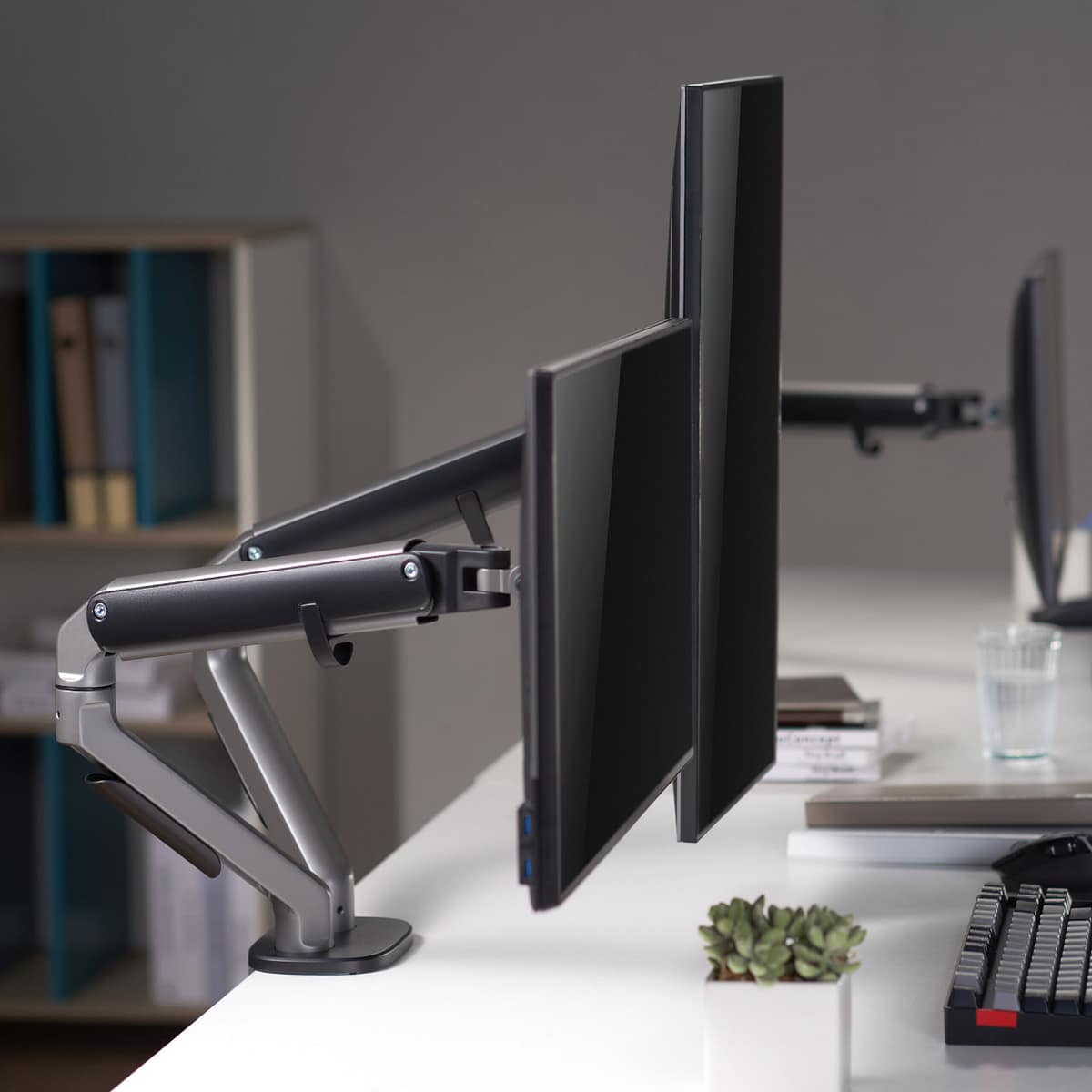 แขนจับจอคู่ LIV Simple Dual Monitor Arm - Modern Minimal Design - LIV ...
