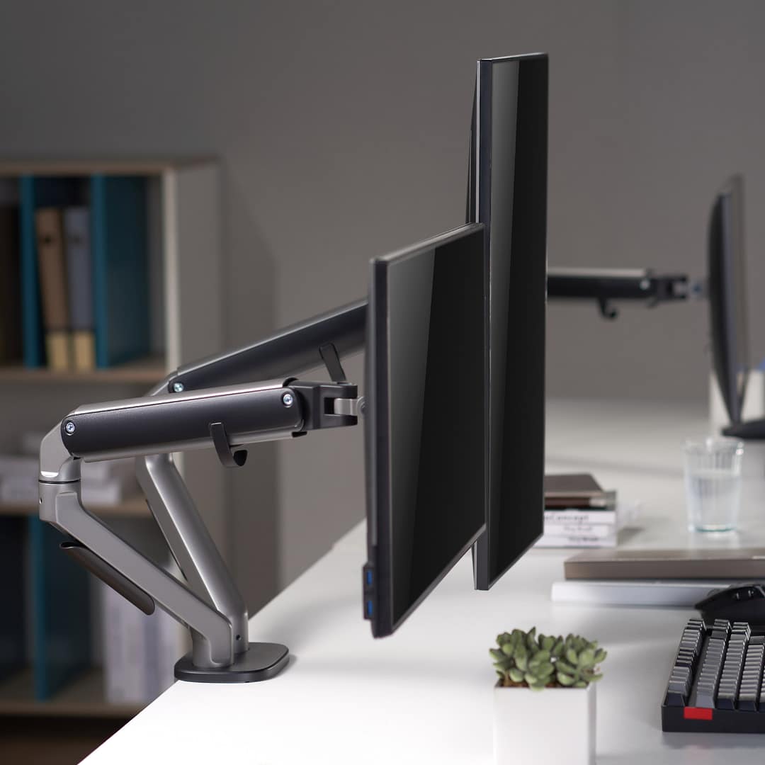 แขนจับจอคู่ LIV Simple Dual Monitor Arm - Modern Minimal Design - LIV ...